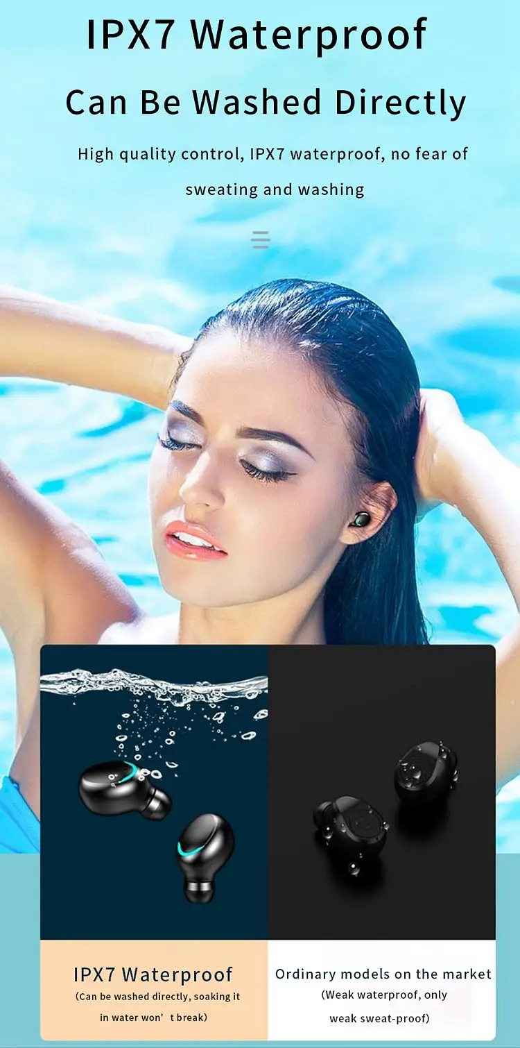 Original F9 Tws Earphones 9d Hifi Stereo Waterproof In Ear Headphone Bt ...