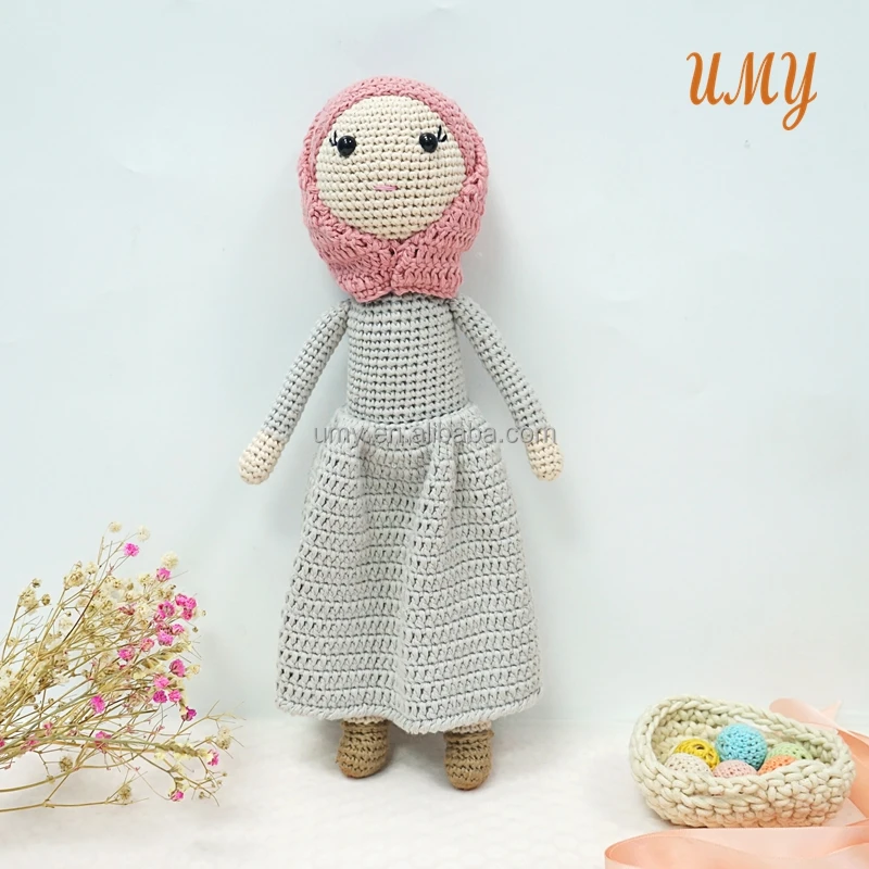 Baby Knitted Islamic Crochet Tricot Dolls Hijab Muslim