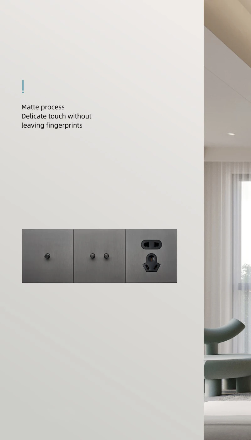 Double 13a 3 Pin Switches Socket Usb Factory New Design Uk Standard Wall Light Switch Smart Wall ...