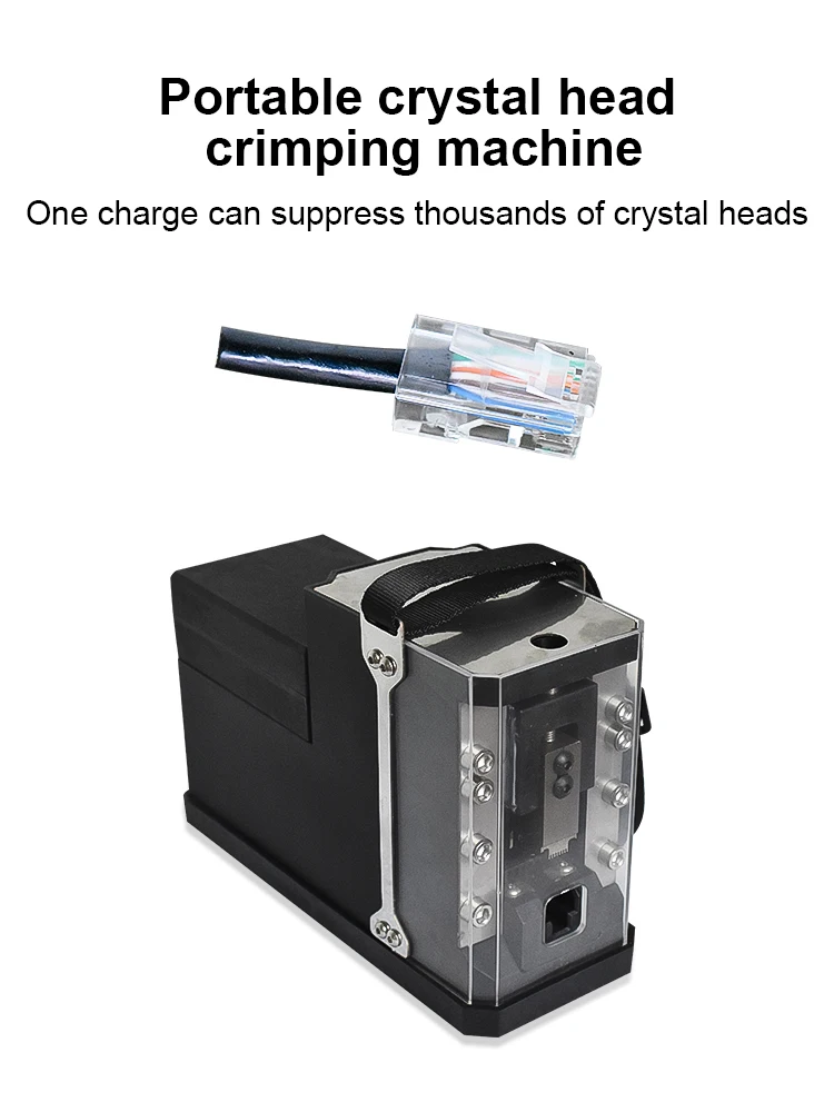 Portable Crystal Head Crimping Machine Lithium Battery Power Supply Can ...