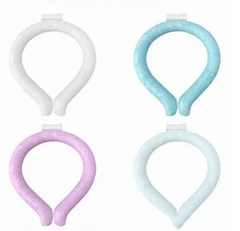 Different colors Wearable Cooling Neck Tube Portable PCM/TPU Neck Ice ...