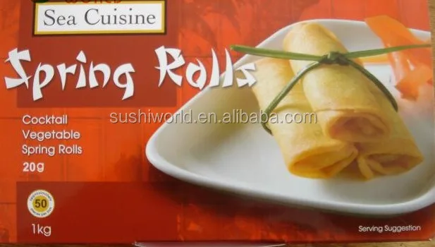 Hot Wholesales Frozen Vegetable Spring Rolls - Buy Spring Rolls frozen ...