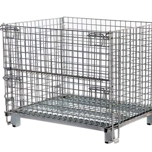 Hot Sale Wire Mesh Box Heavy Duty Steel High Capacity Cage Metal Bin ...