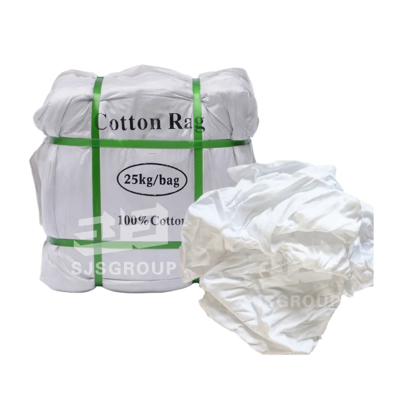 High Quality White Cotton Wiping Rags 20-60cm 10kg Bales Industrial ...