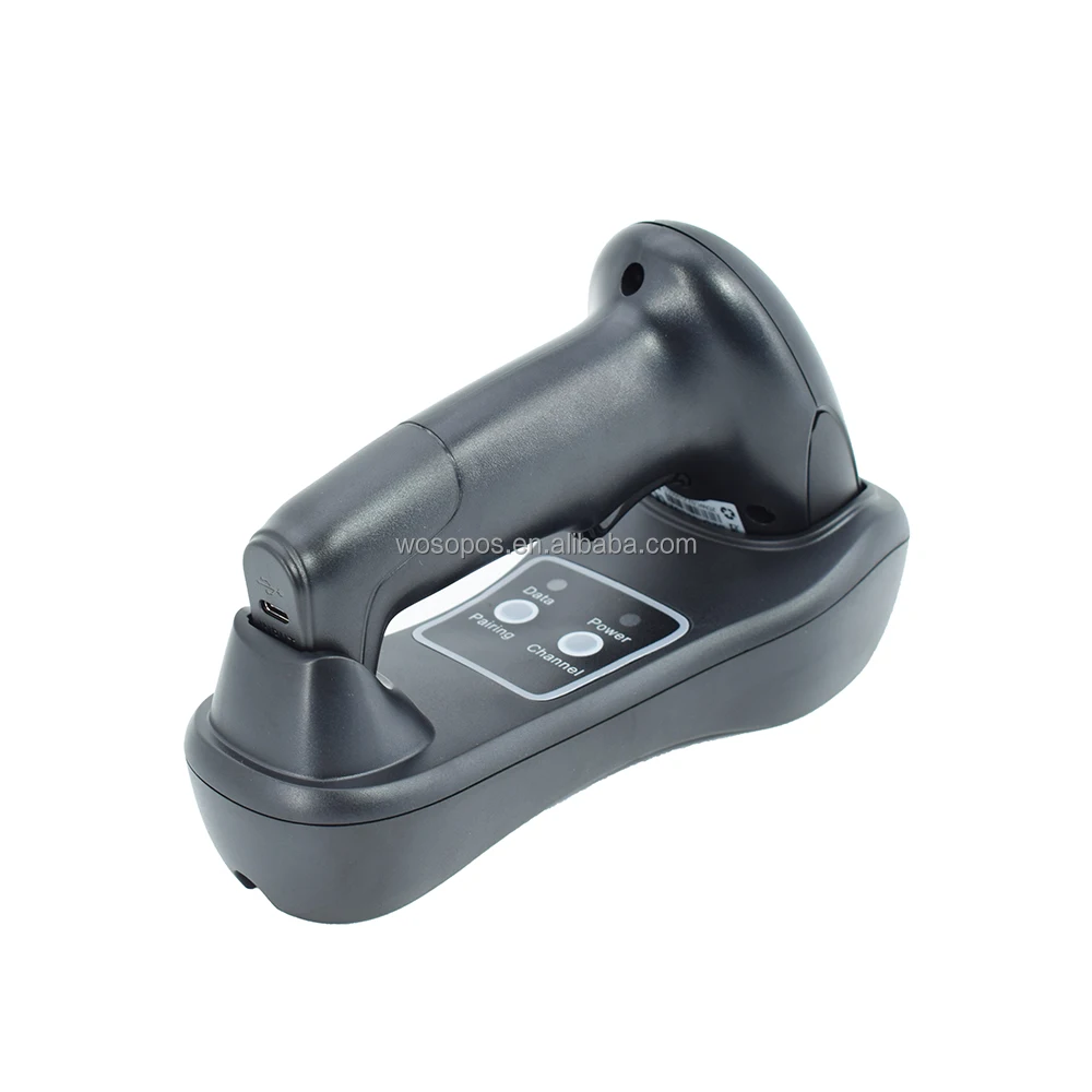 Charge Long Range Wireless Qr Code Scanner With Base Barcode Reader ...