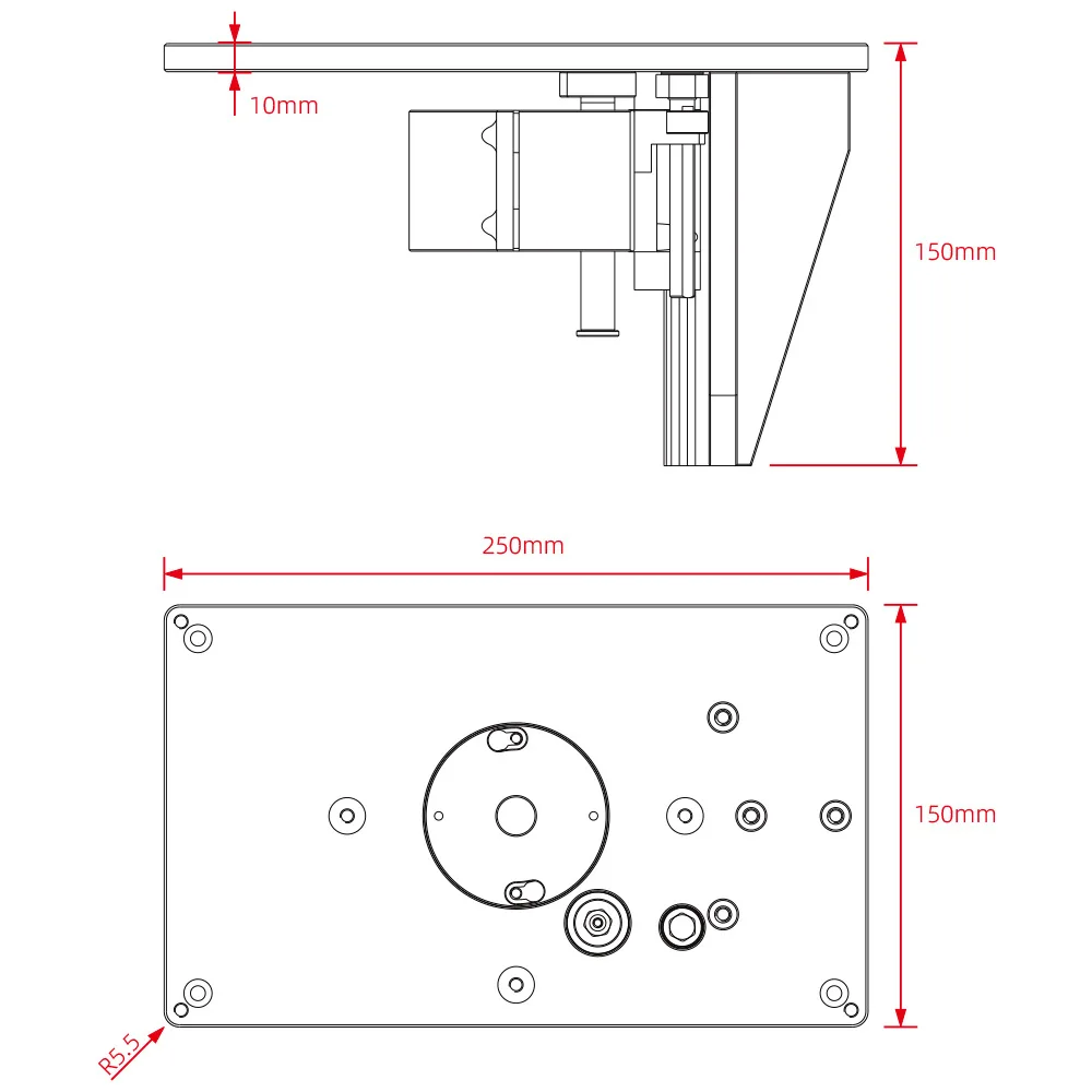 Router Lift System - Full Installation Set for Woodworking