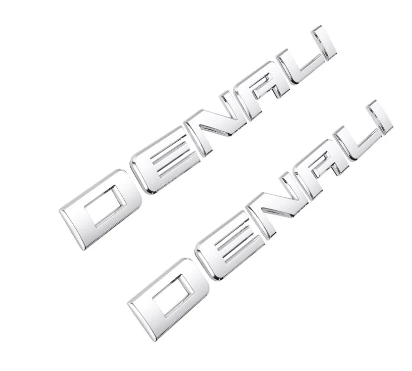 Custom 3D Car Emblem ABS Chrome Metal Letters Denali Badge