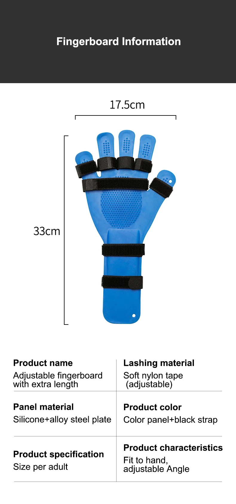 Medical Hand Stroke Orthopedic Fingerboard Orthosis Splint