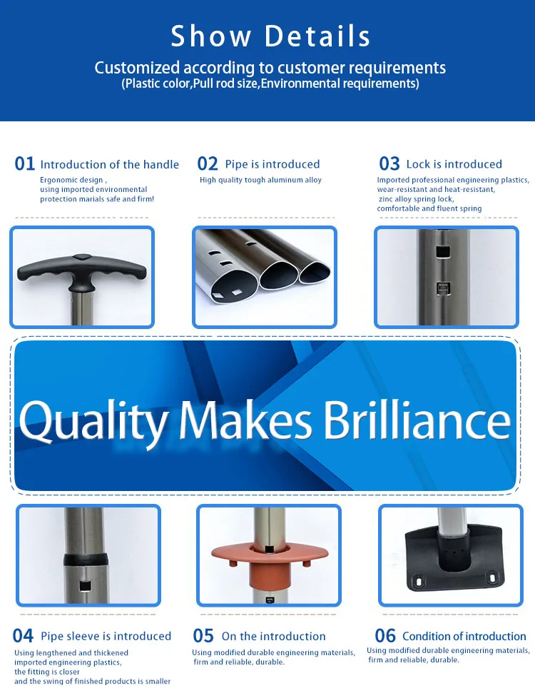 Luggage Draw Bar Trolley Handle Parts - Telescopic Pull