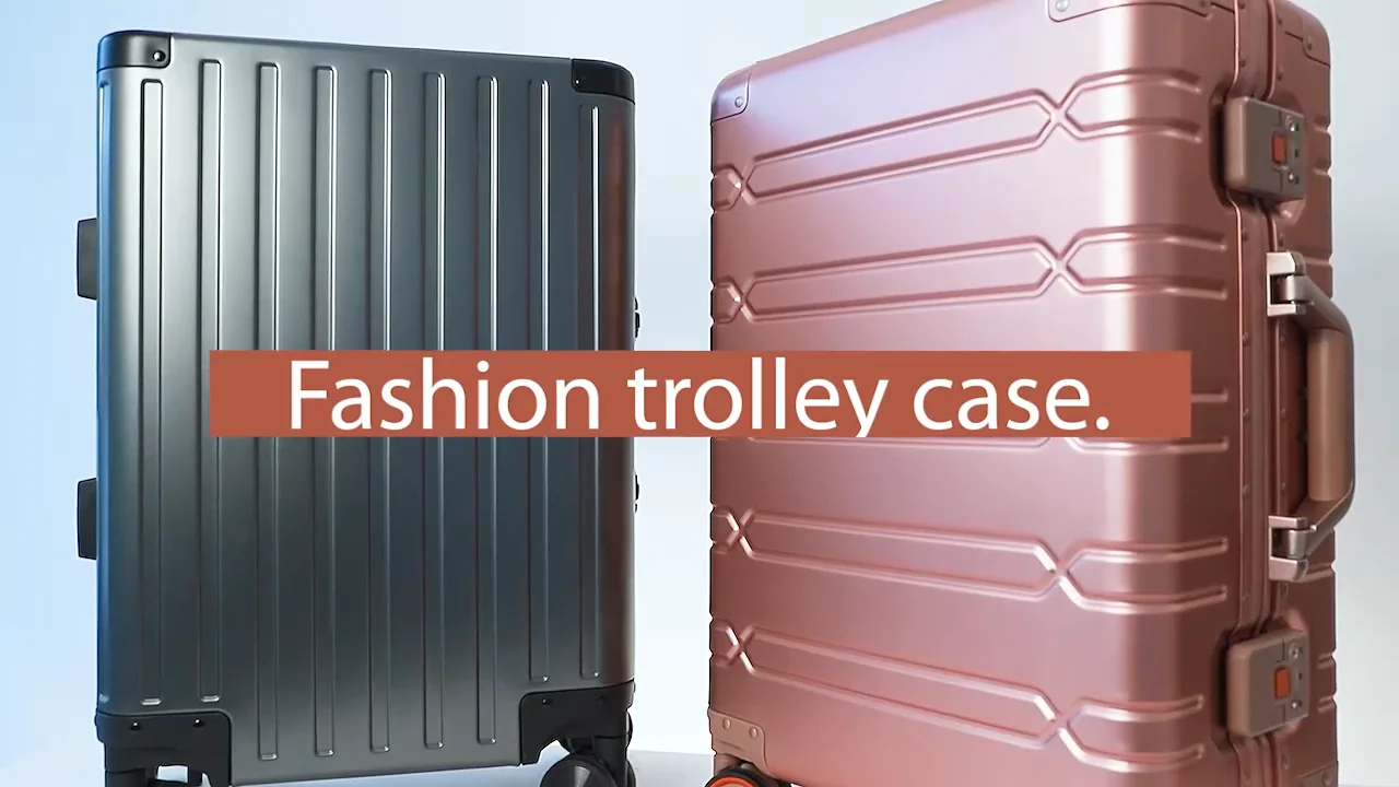 Oem Designer Luxury Aluminum Luggage Carry On Travel Trolley Suitcase ...