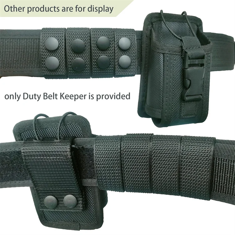 Black Belt Keepers Nylon Security Guard Tactical Duty Belt Keepers with ...