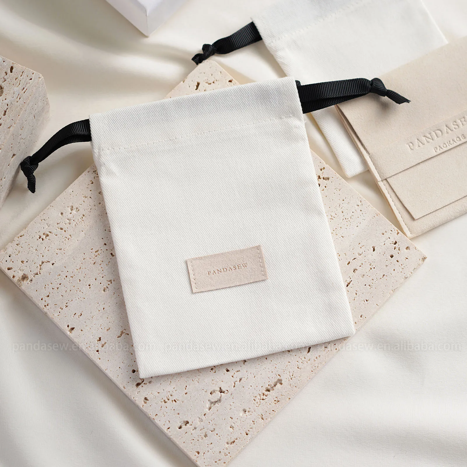 Pandasew Custom Logo Sachet Pour Bijoux - Eco-friendly