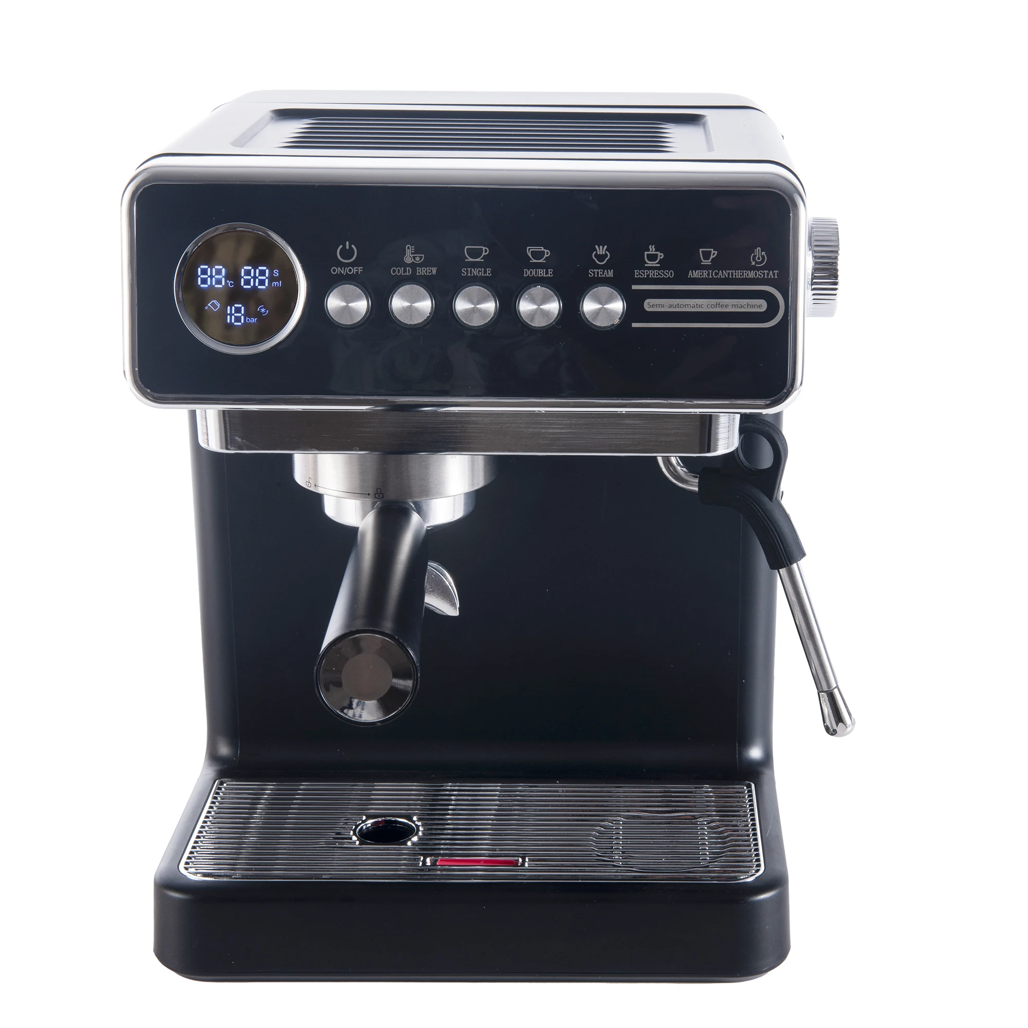 Professional Electric Espresso Coffee Maker with Portable Grinder Semi ...