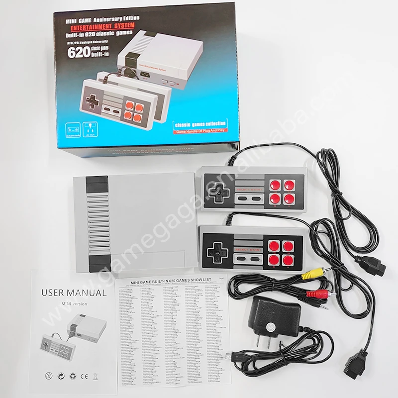 8 Bit Built-in 620 Classic Games Retro Mini Tv Video Game Console Consolas De Video Juegos For ...