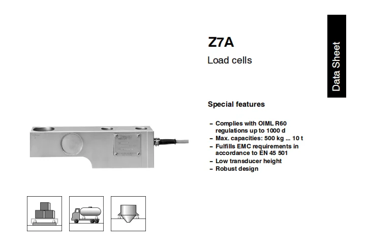 HBM Load Cell Z7AD1 - Precision Weight Sensors for 1t, 500kg, 2t, 5t, 10t