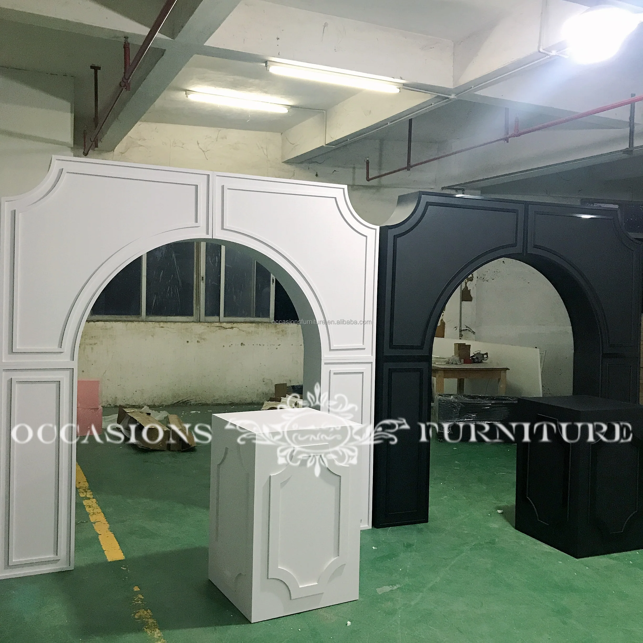 White 3d Cutting Elegant Style Pvc Arch - Buy 3d Cutting Arch,White ...
