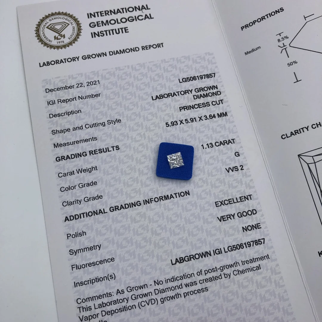 Shop High-Quality Lab Grown Diamonds with IGI Certificates