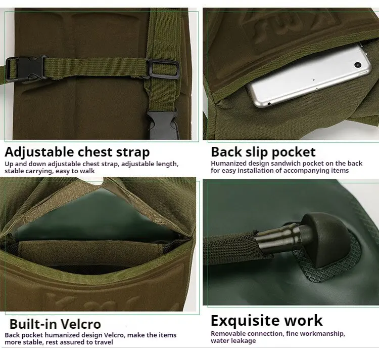TONMO Custom 3L Tactical Hydration Backpack with Large Capacity ...
