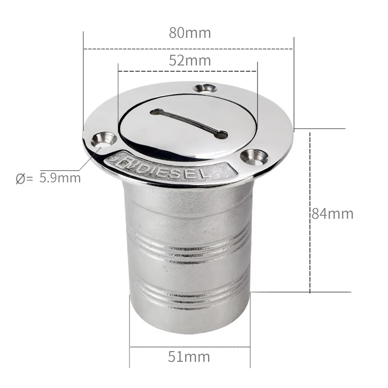 Marine Hardware High Quality 316 Stainless Steel Gas Deck Fillers For ...