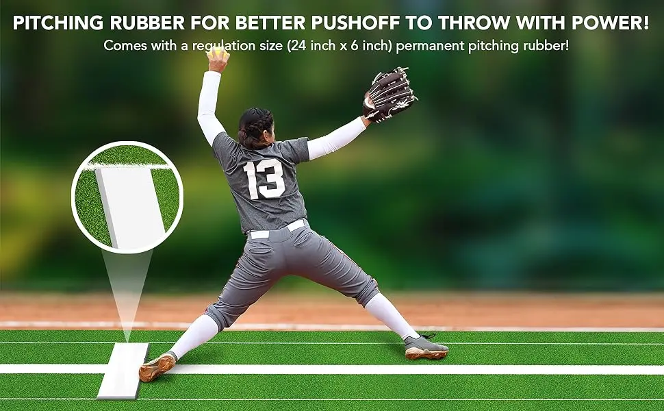 Softball and Baseball Pitching Pad Indoor Outdoor Antifade Antislip ...