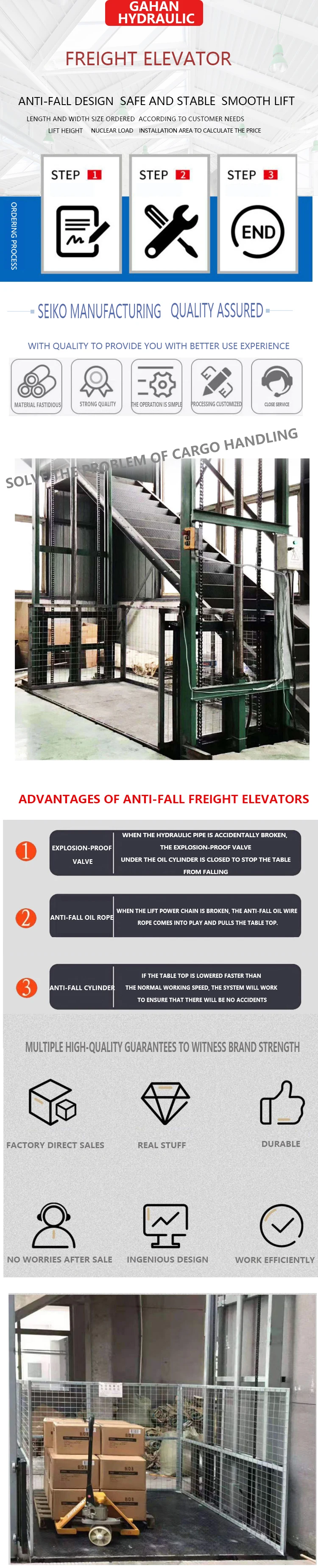 Elevator Platform - Heavy Load Lift for Warehouse Cargo