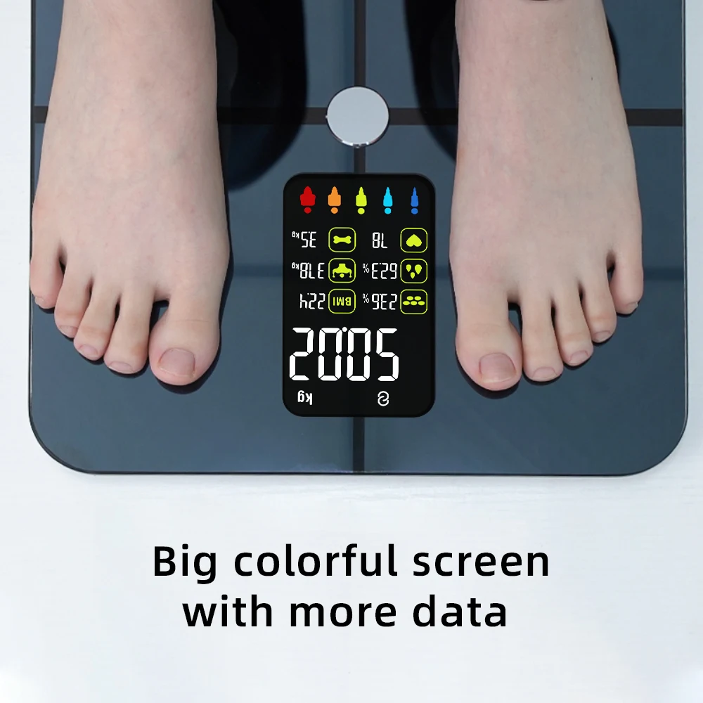 Welland Big Va Screen Bmi Analyzer Electronic Smart Body Fat Weighing Scale - Buy Weight Scales ...