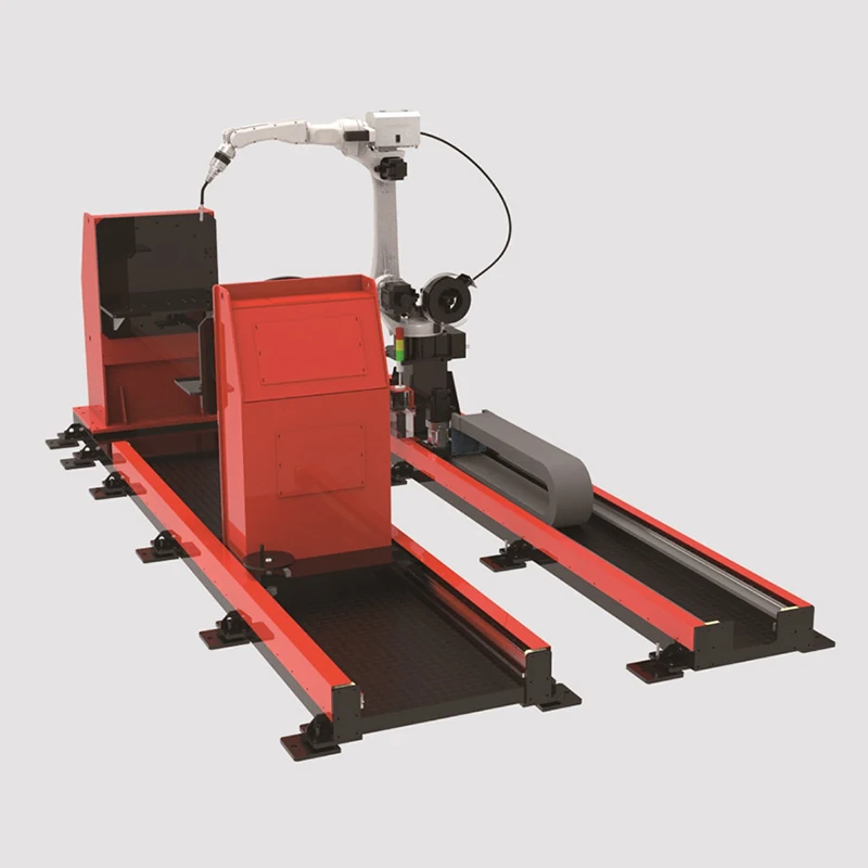 Industrial robot with ground rail Welding robot with positioner Mobile ...