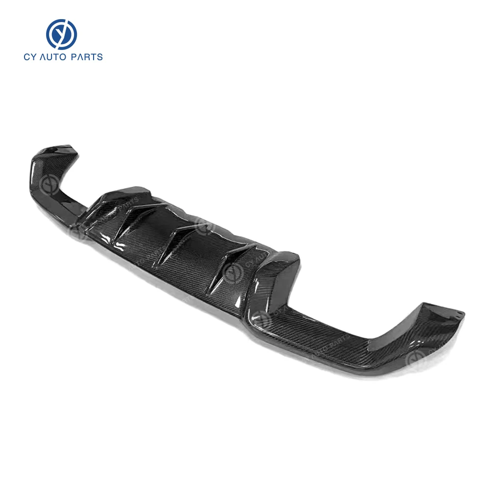 Mp Style Real Carbon Fiber Rear Bumper Body Kit Rear Diffuser Lip ...