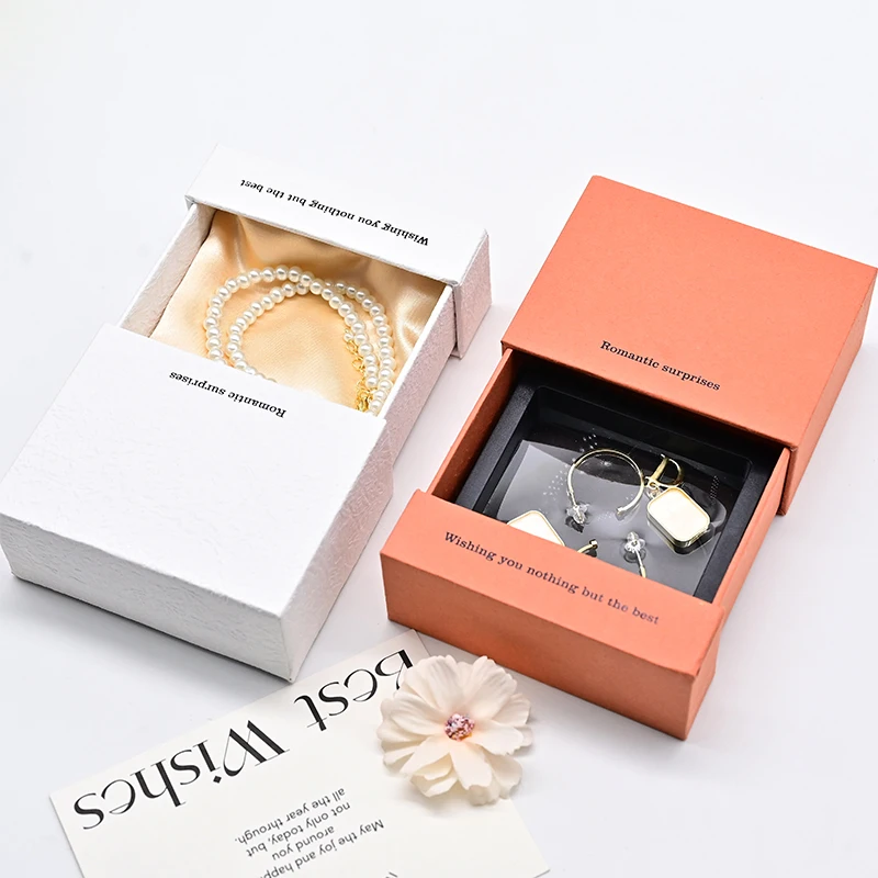 Custom Sliding Drawer Jewelry Box - Elegant Gift Packaging
