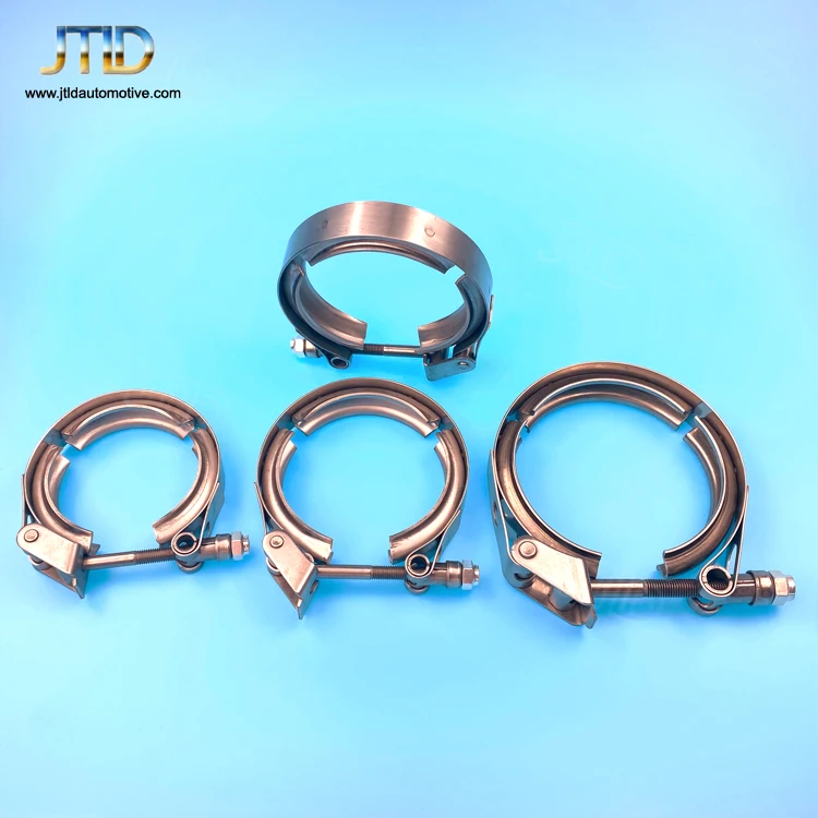 1.5" 304ss Quick Release Clamp Heavy Duty T Bolt Turbo Exhaust V Band ...