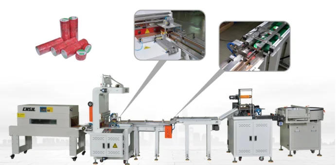 Automatic Pvc Electrical Tape Packing Machine Bopp Individual Tape ...