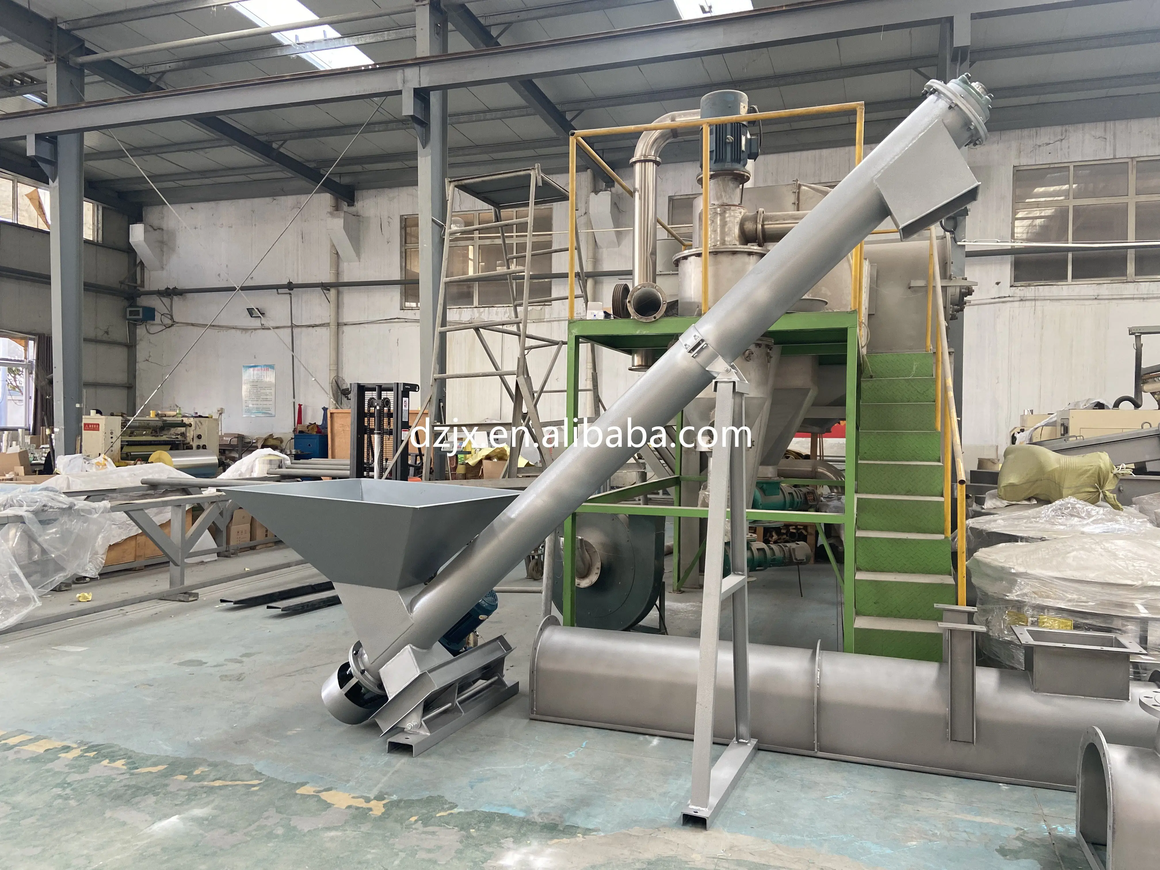 DZJX Stainless Steel Auger Conveyer Machine Ss Vercical Screw Feeder ...