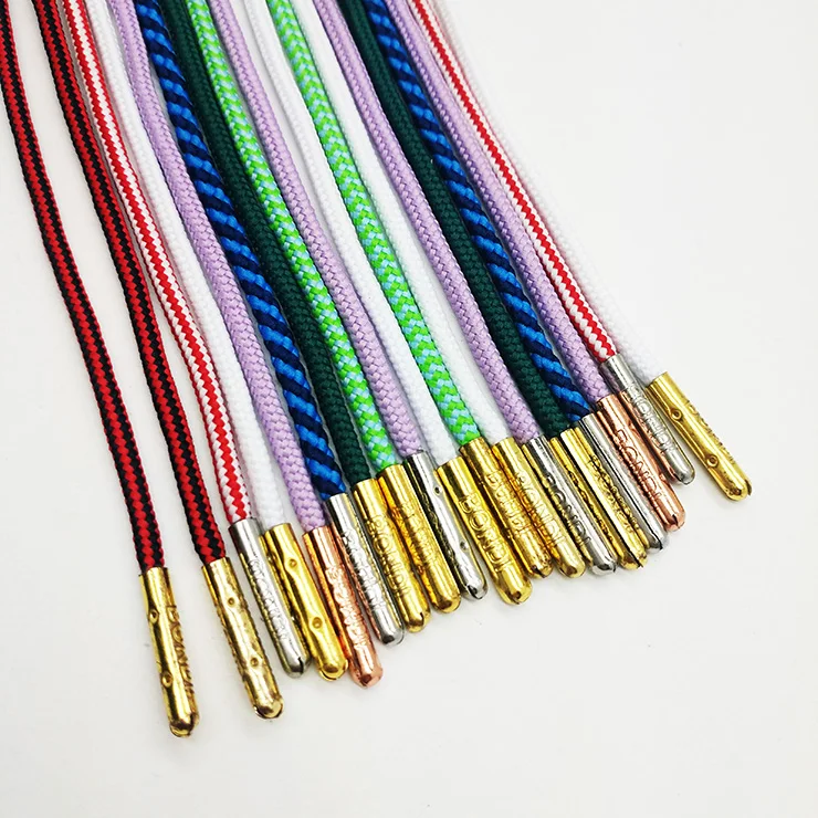 Wholesale Custom Logo Cotton Polyester Flat Round Hoodie Draw Cord ...