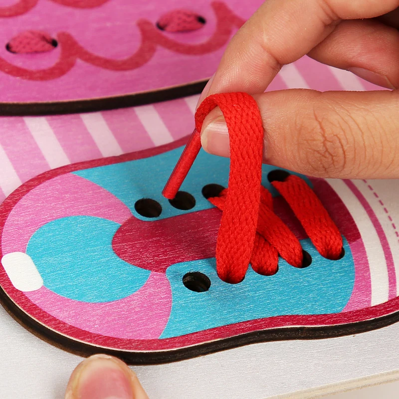 Best-Selling Wood Lacing Game Educational Toy Easy to Grip for Boys ...
