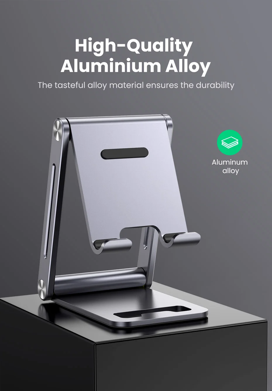 Ugreen Universal Phone Stand Aluminum Mount Dock Cell Phone Adjustable ...