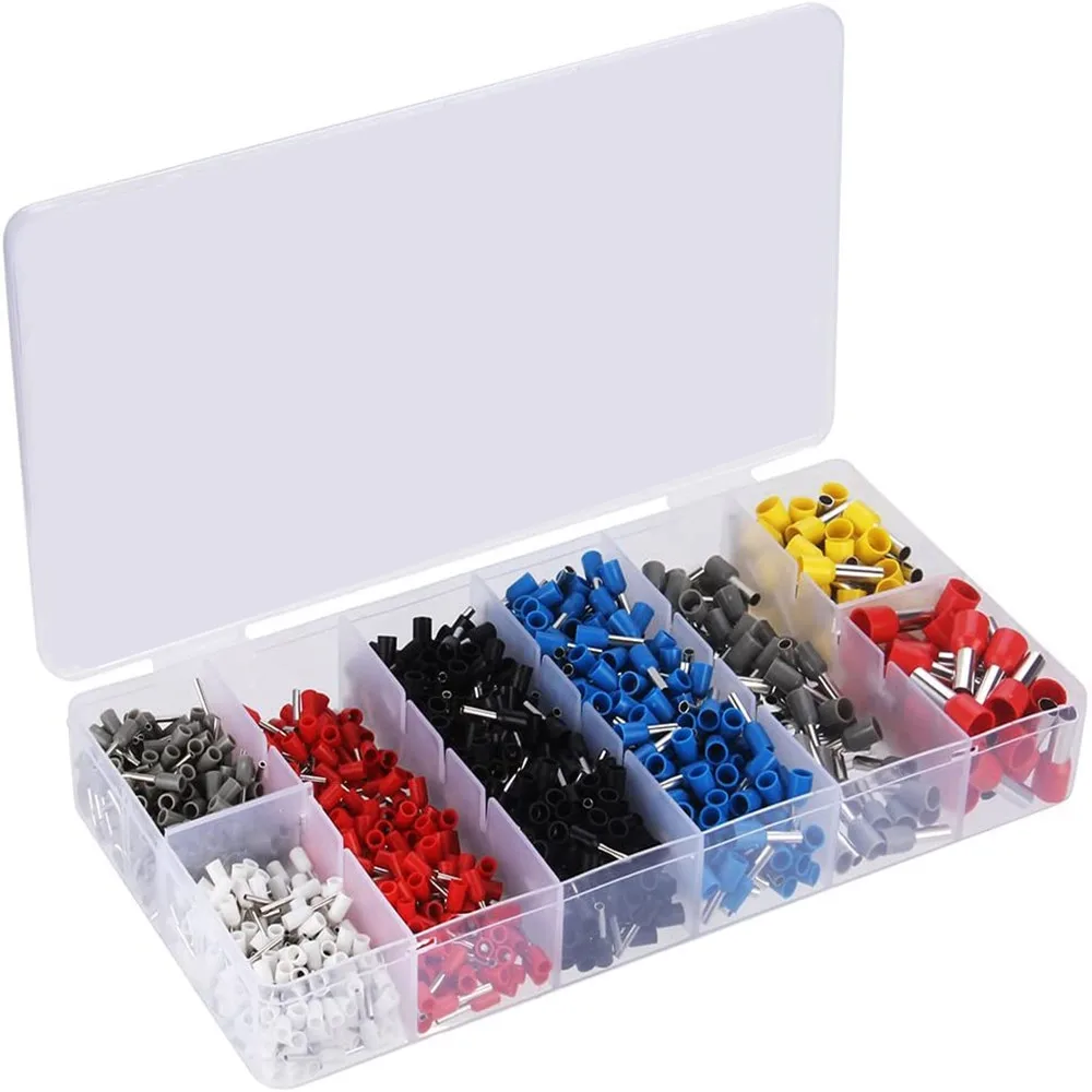Cnbx 1200pcs Wire Ferrules Kit 0.25-10mm2 Wire Ferrules Connectors Wire ...