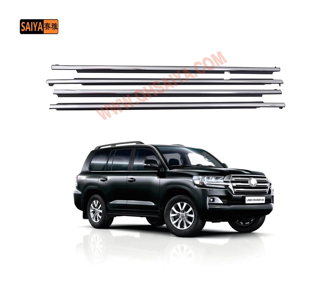Toyota Land Cruiser GX460 Weatherstrip - Chrome & Rubber