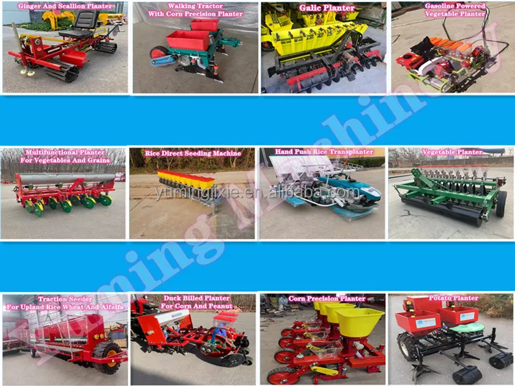 2 Row Mini Manual Rice Transplanter Hand Working Rice Planting Machine ...