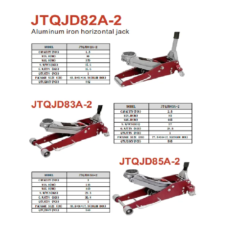 3 Ton Horizontal Hydraulic Jack Safe Moving Aluminum Iron Car Jacks for ...