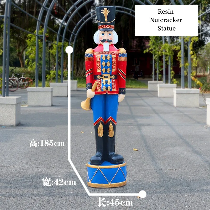 Life Size Nutcracker Statue - Perfect Outdoor Christmas Decor