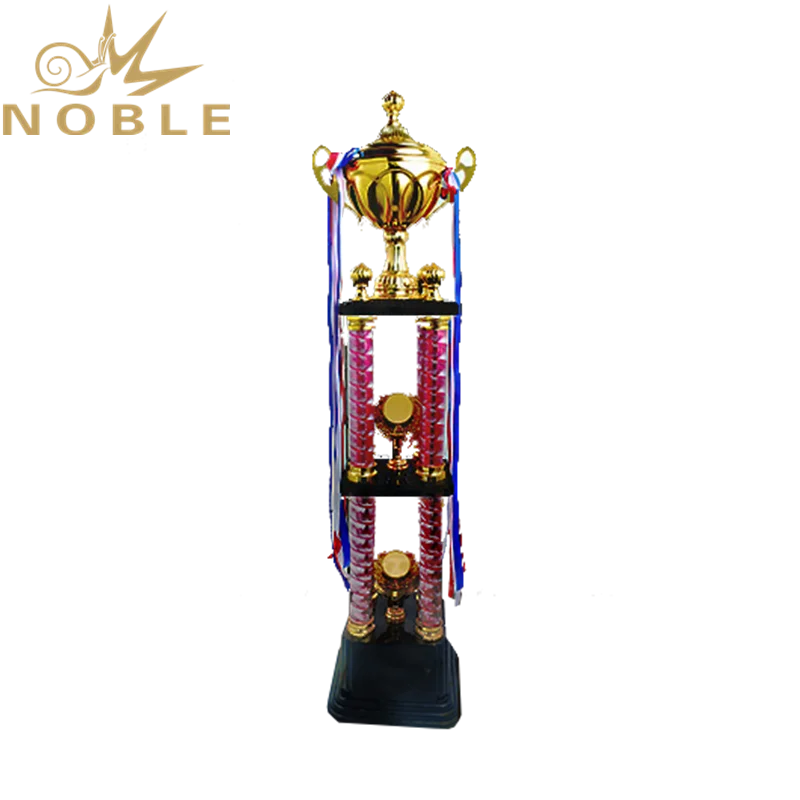 Double Layer Large Metal Four Column Trophy| Alibaba.com