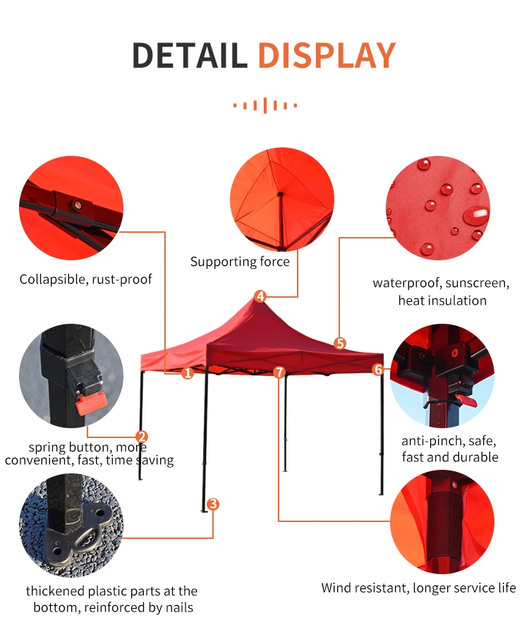 Professional Manufacturers Custom Pop Up Outdoor Trade Show Gazebo ...