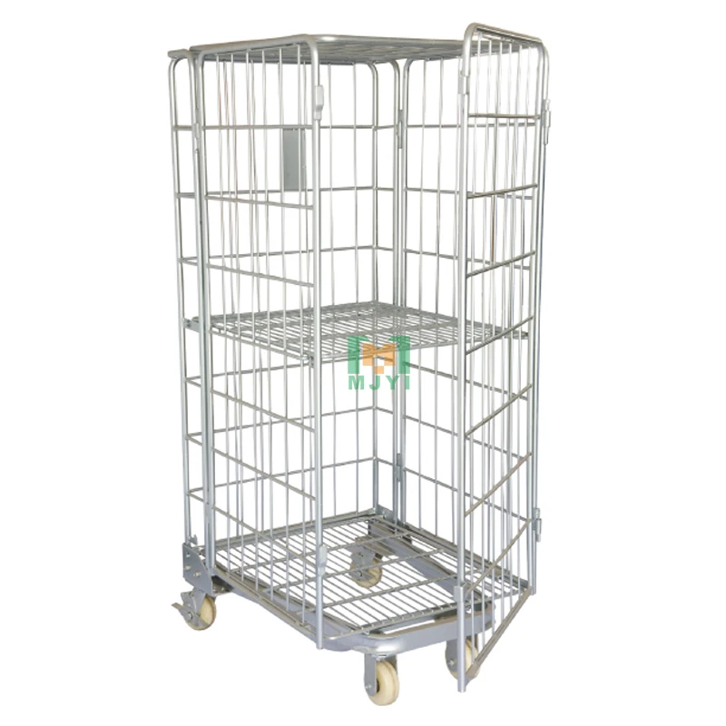 Foldable Warehouse Logistic Roll Container Cage - Buy Roll Container ...