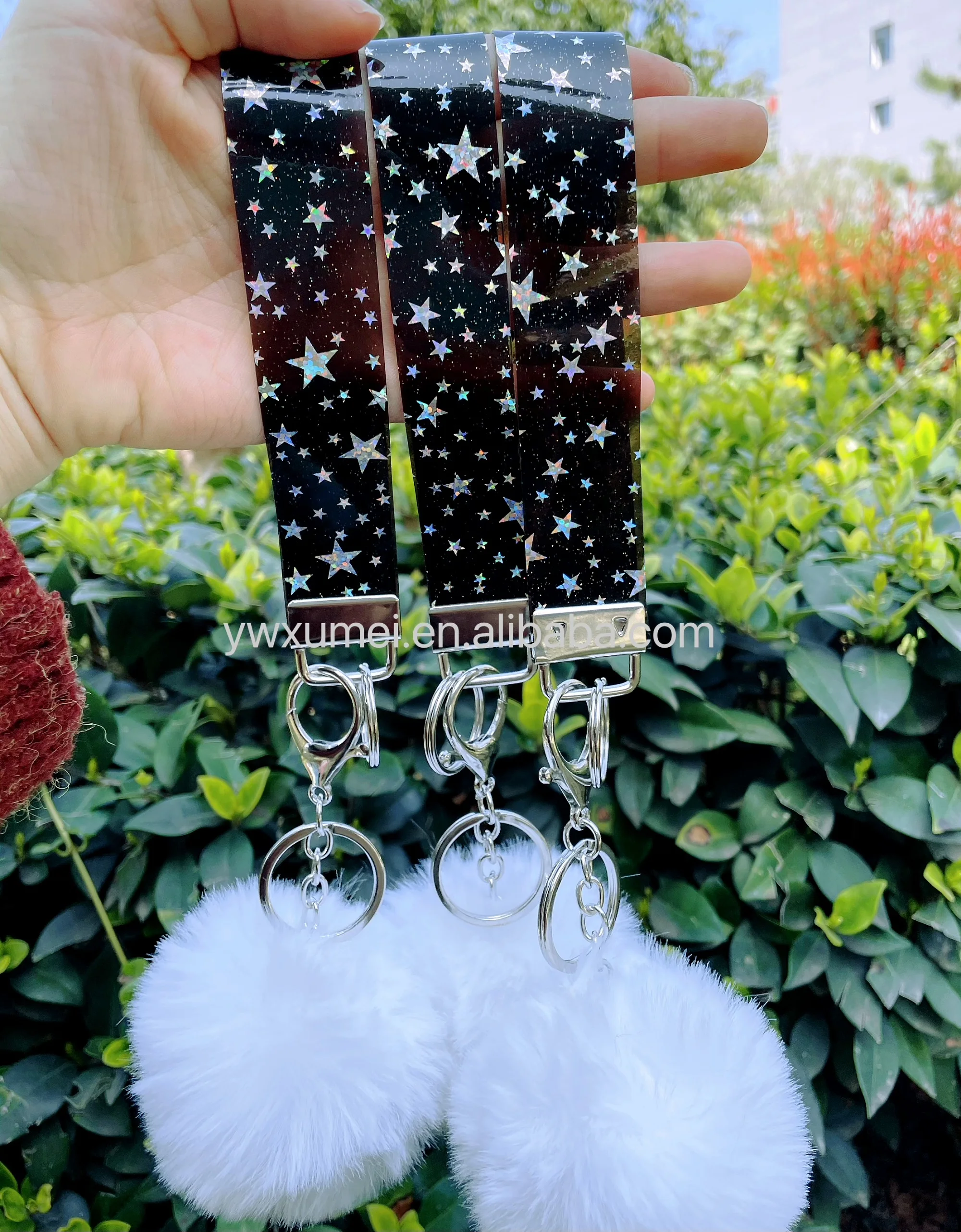 Custom Leather Logo Key Chain Metal Hook With Leather Wrist Strap ...