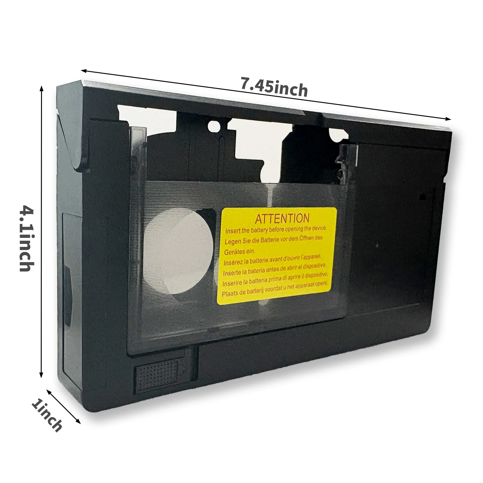 HS-C VHS Mechanical Control Cassette Adapter-Battery Powered Plastic ...
