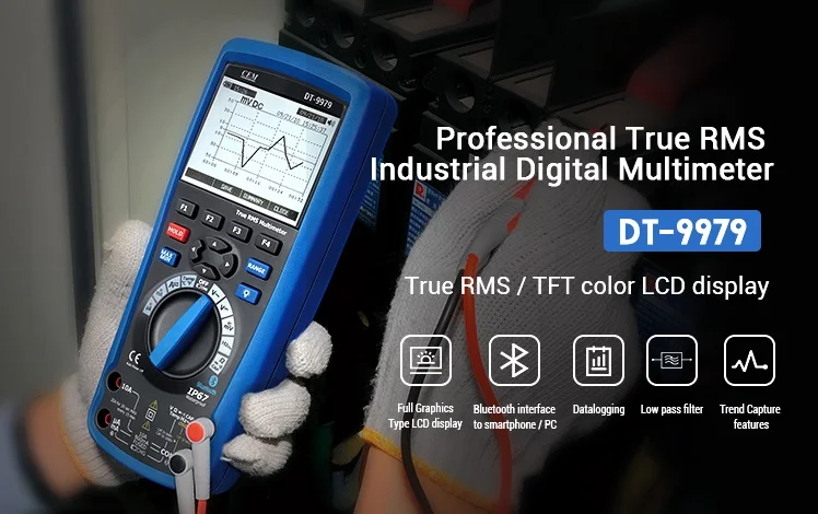 CEM DT-9979 True RMS Multimeter - 50,000 Counts Precision