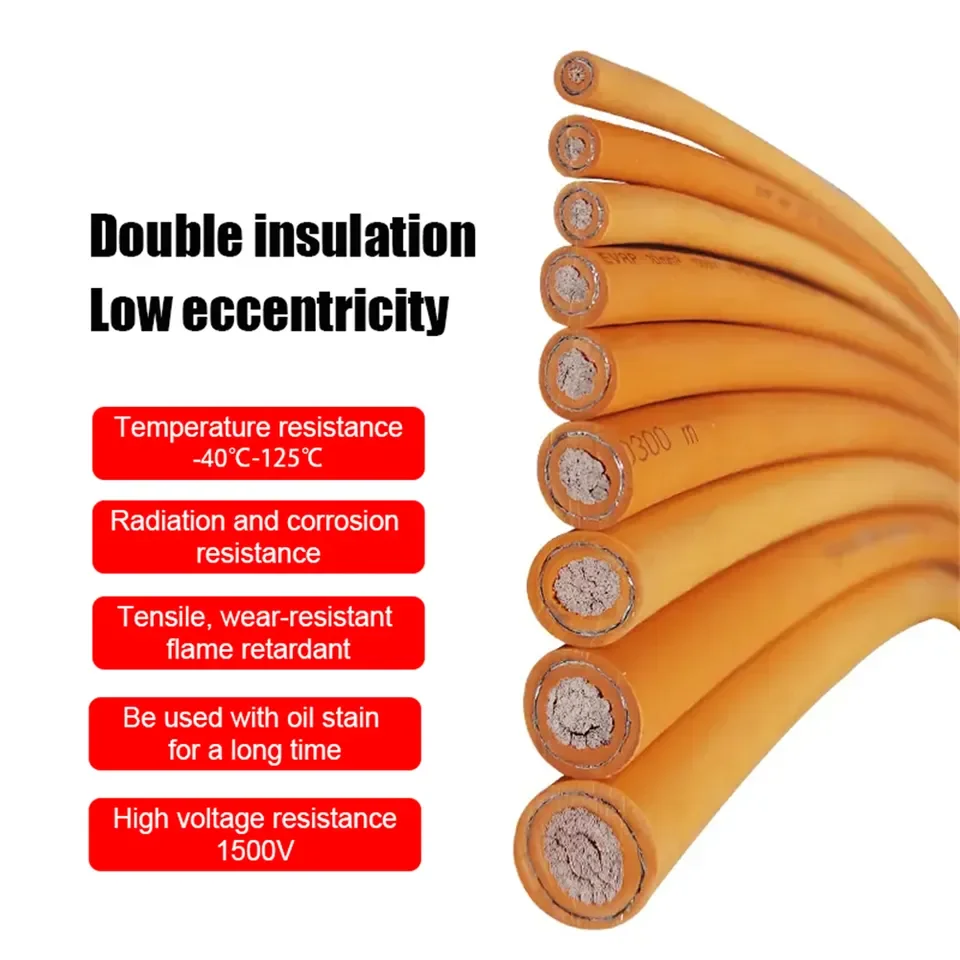 Automotive Wire Ev Cable Ev Connector Wire Ac 1000v Dc 1500v Electric Vehicle Charging Shielding ...