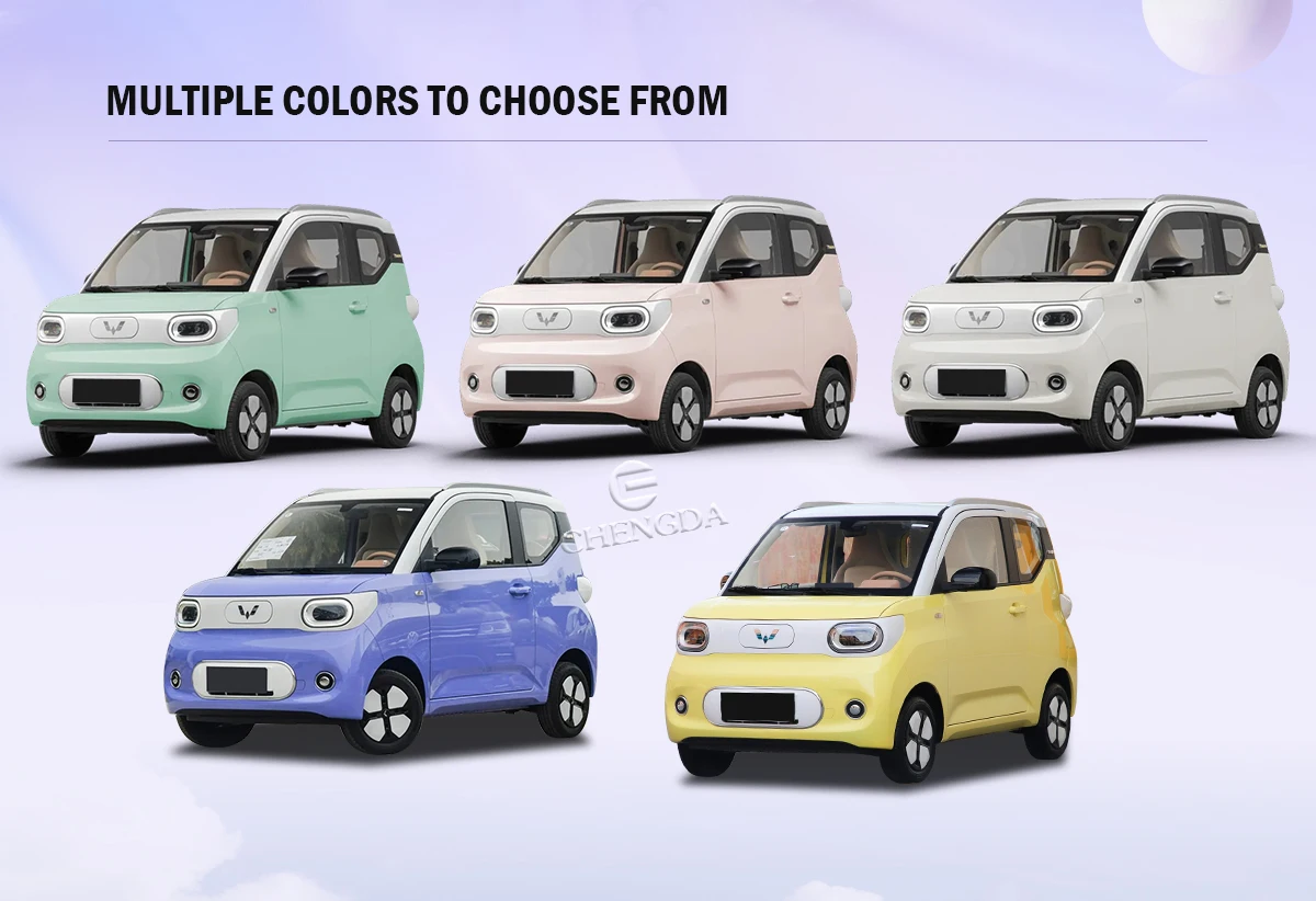 Pure Electric Minicar Wuling Hongguang 2024 Macaron 170km New Energy ...