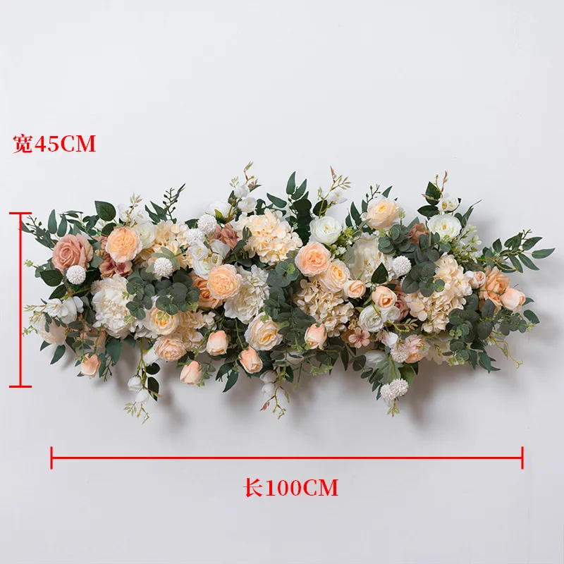 H-120 Rose Wedding Backdrop Arch Frame Decoration Hang Floral Row ...