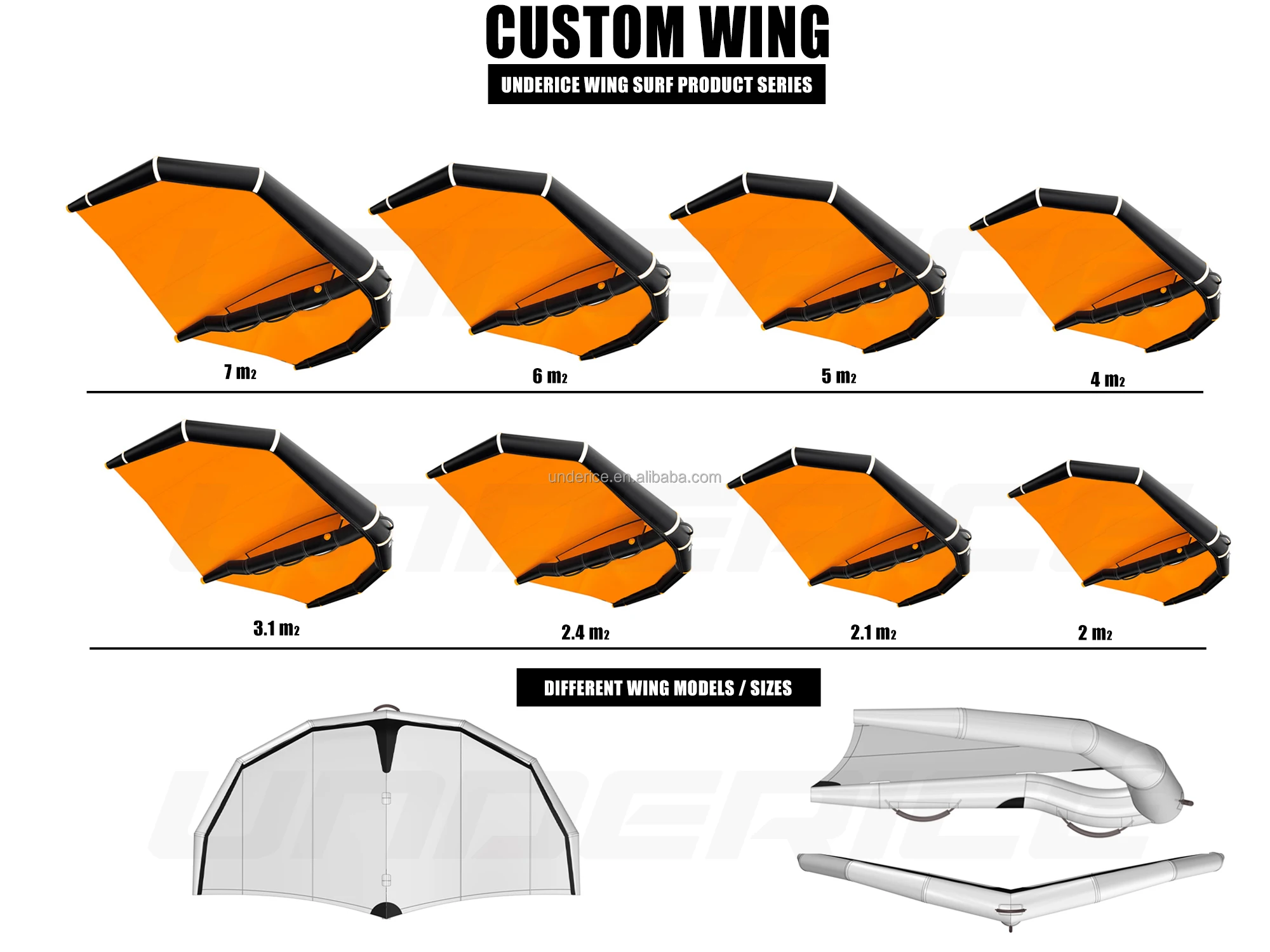 Inflatable Wing Foil Board Set for Kitesurfing - Durable & Versatile